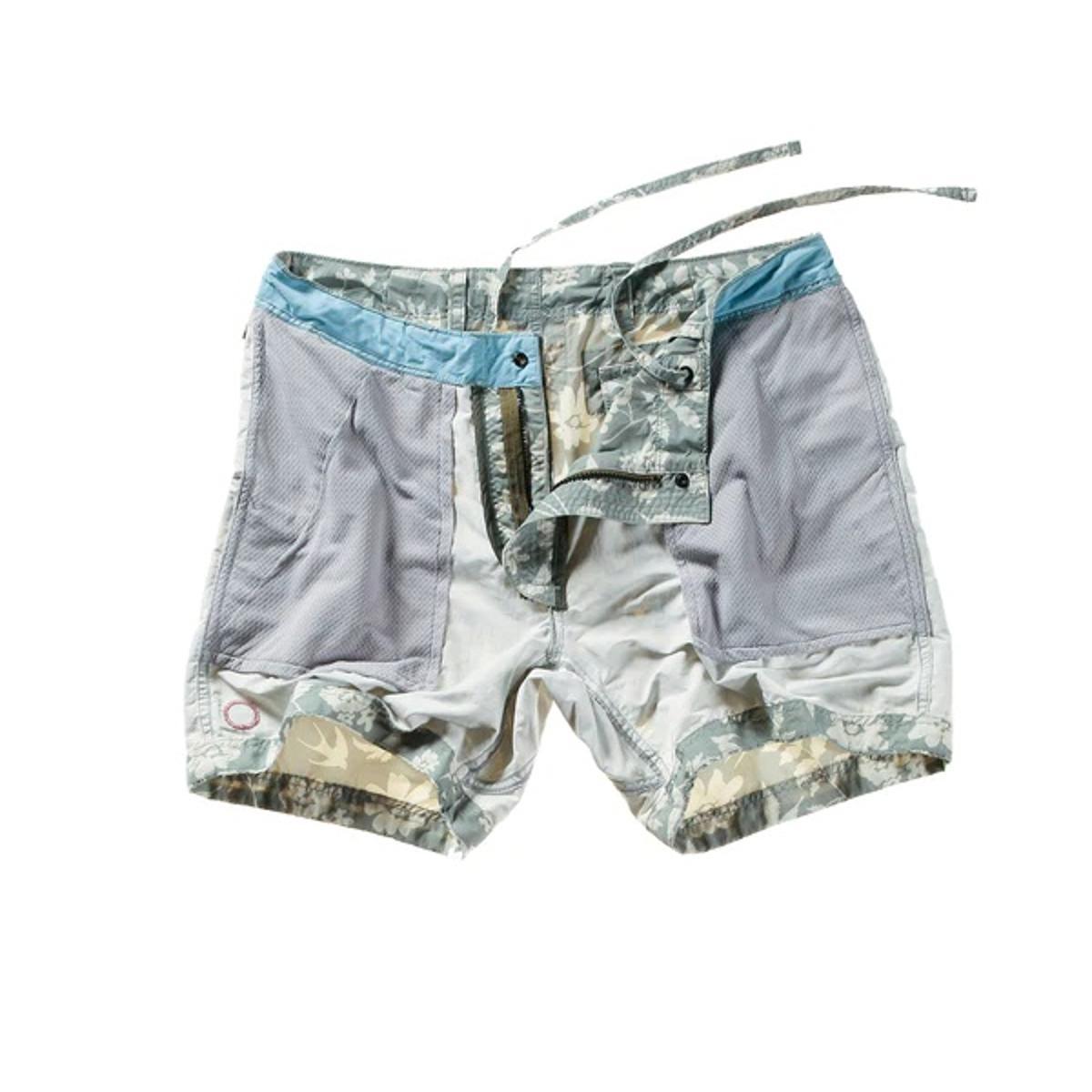 Relwen Graphic Paddle Short - Grey Floral | Garmentory