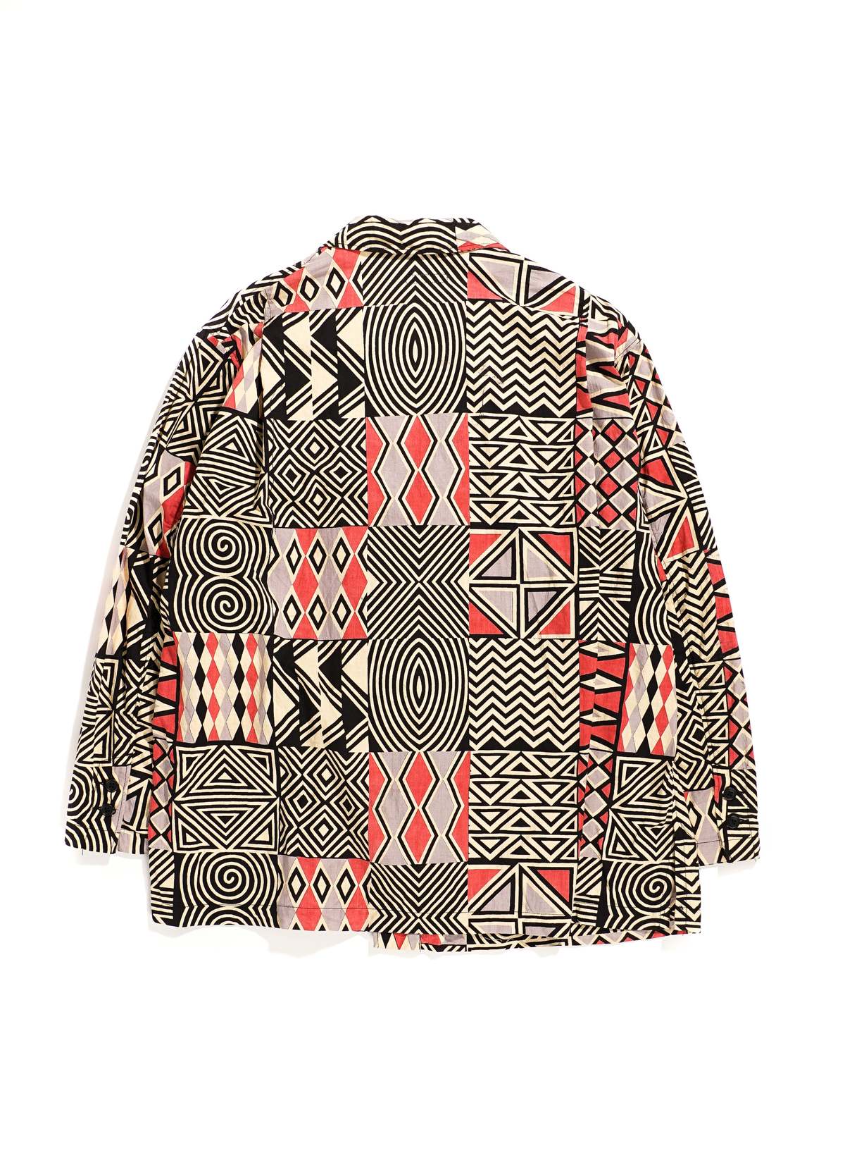 Engineered Garments D Sum Jacket - Black/Pink African Print | Garmentory