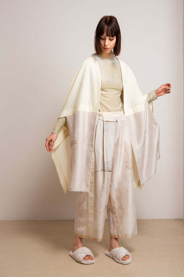 Francesca Marchisio Zen Reversible Cape - Butter | Garmentory