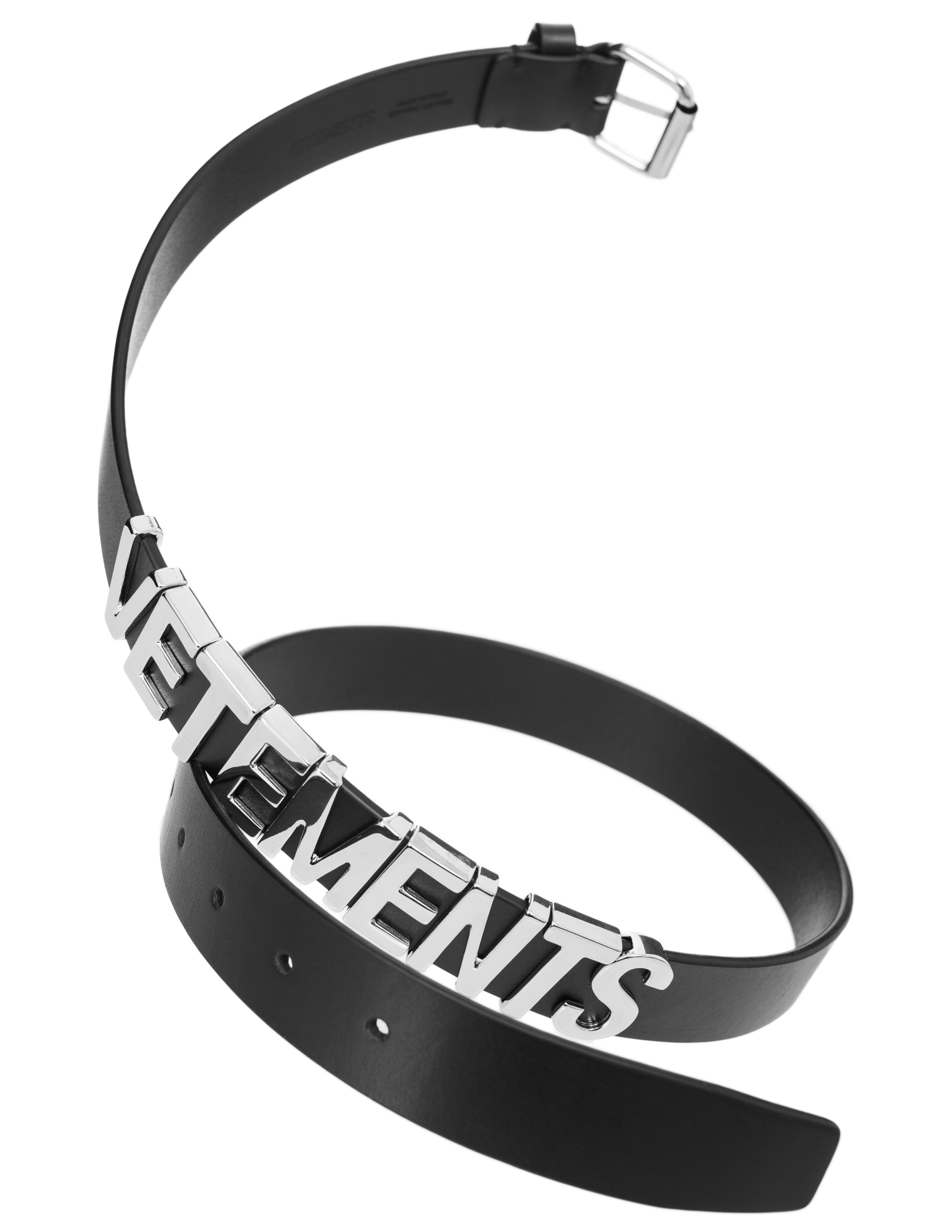 Vetements leather belt with logo - Black | Garmentory