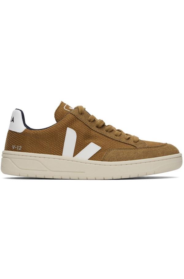 VEJA Brown V-12 Alveomesh Sneakers | Garmentory