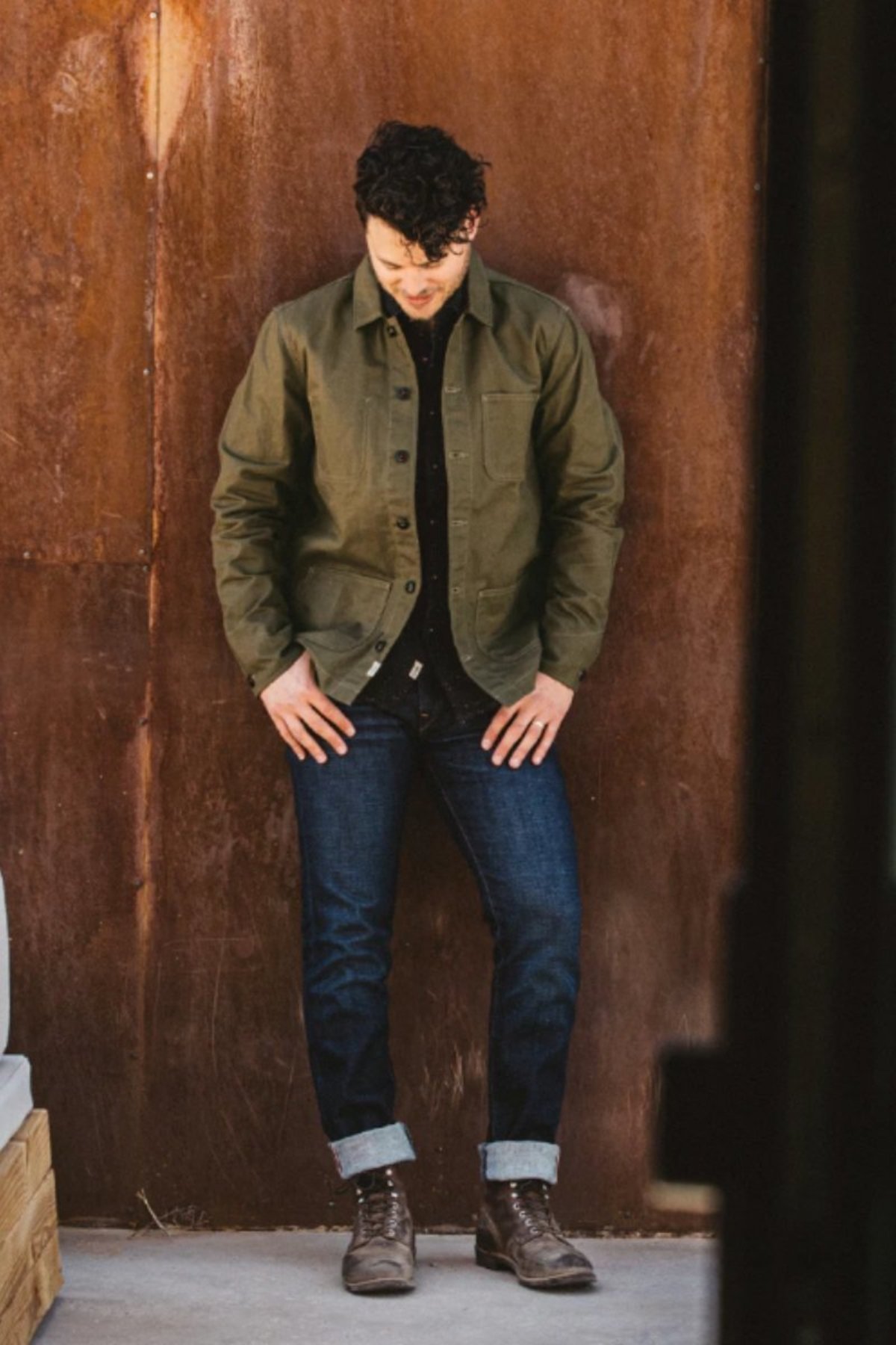 Hiroshi Kato Vise Paraffin Waxed Jacket - Juniper | Garmentory