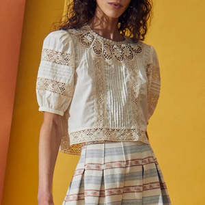 Hunter Bell Ouisie Top - Cream Lace | Garmentory