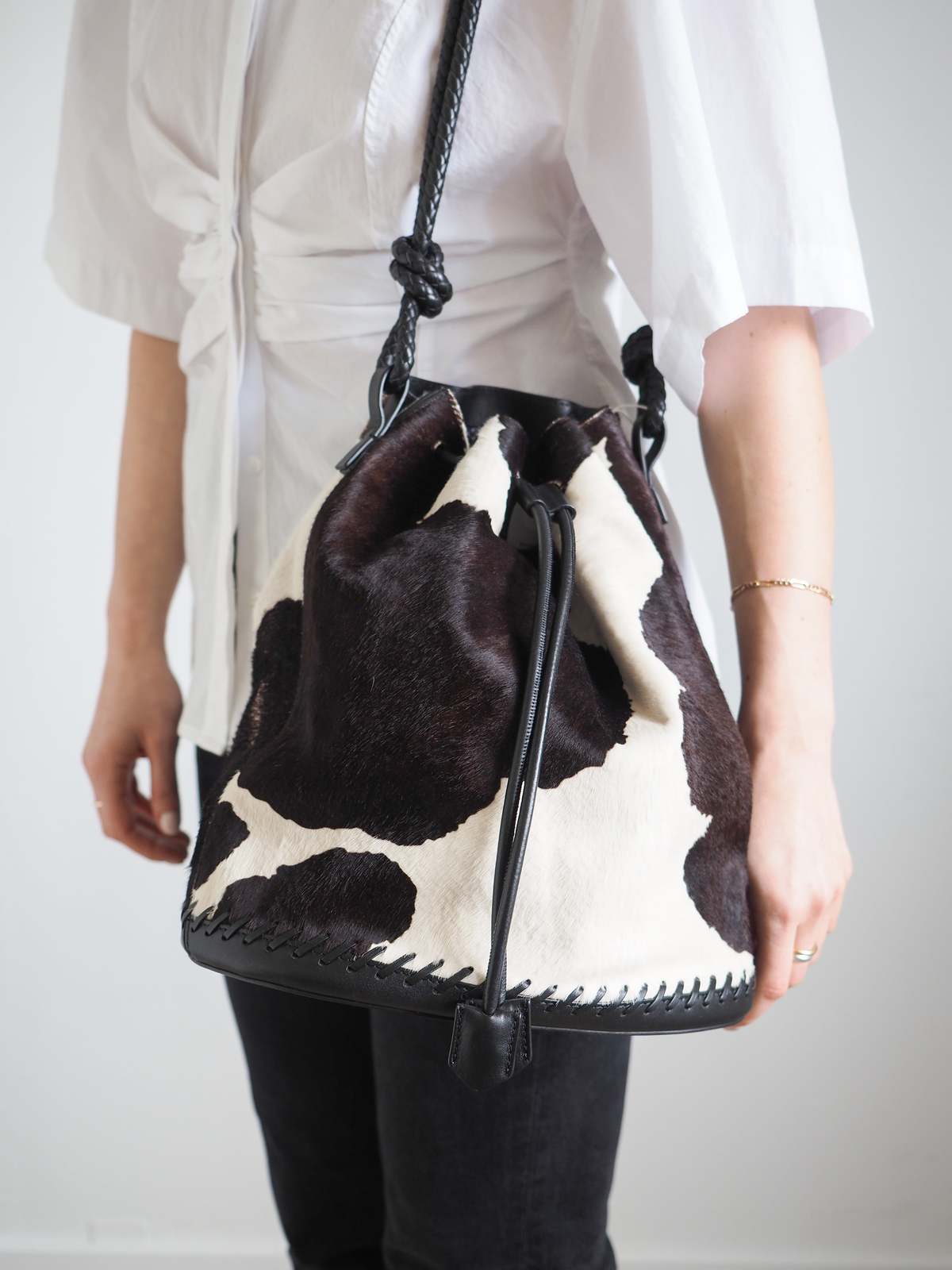 Sportmax Cowhide Bucket Bag | Garmentory