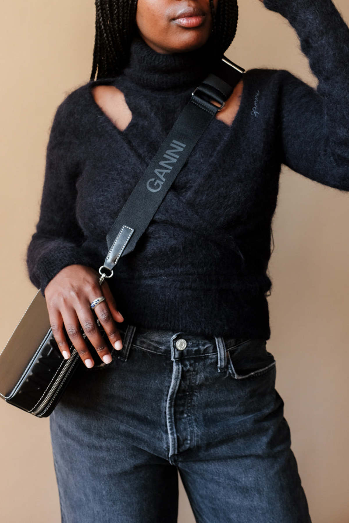 Ganni Banner Camera Bag - Black | Garmentory