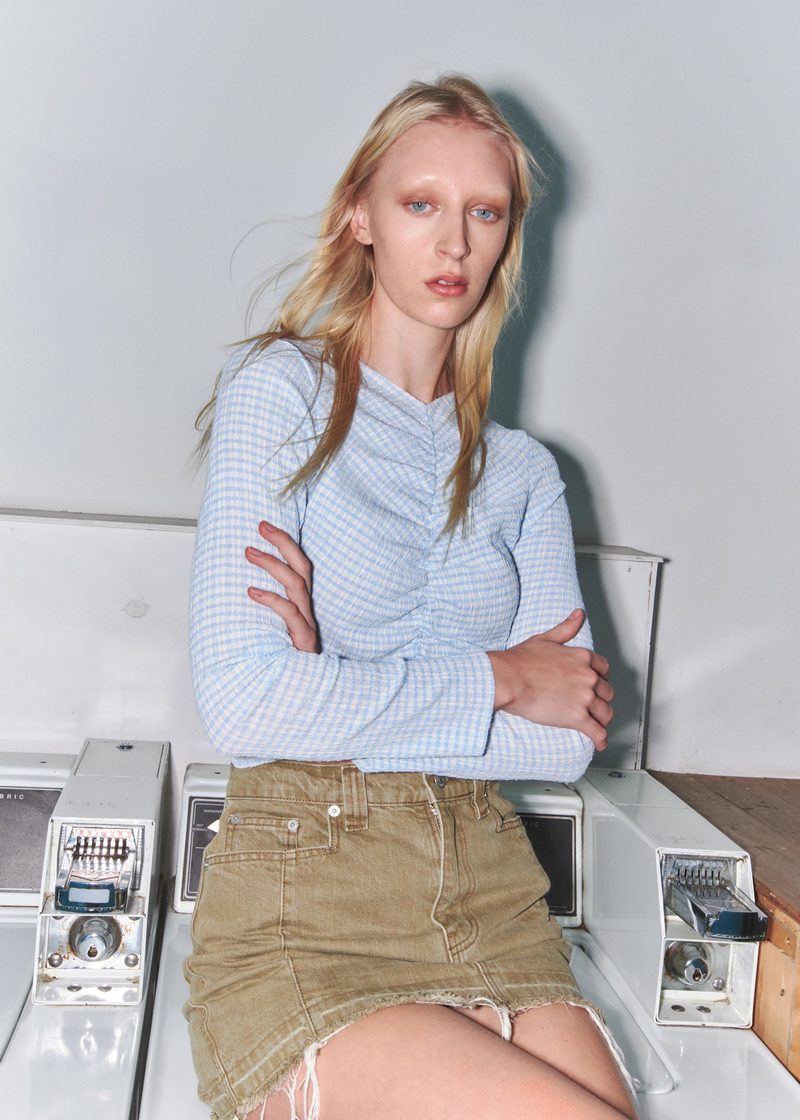 permanent vacation Eternal Top - Blue Gingham | Garmentory