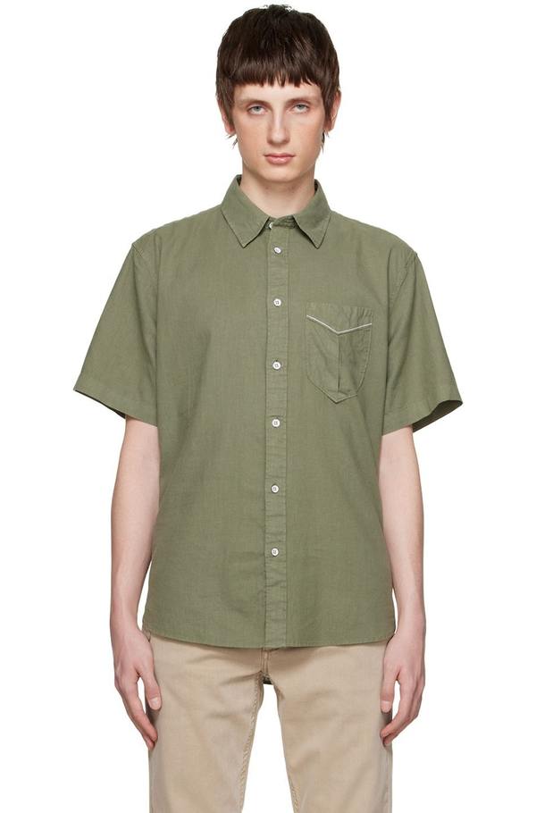 Rag & Bone Green Arrow Shirt - LICHEN | Garmentory