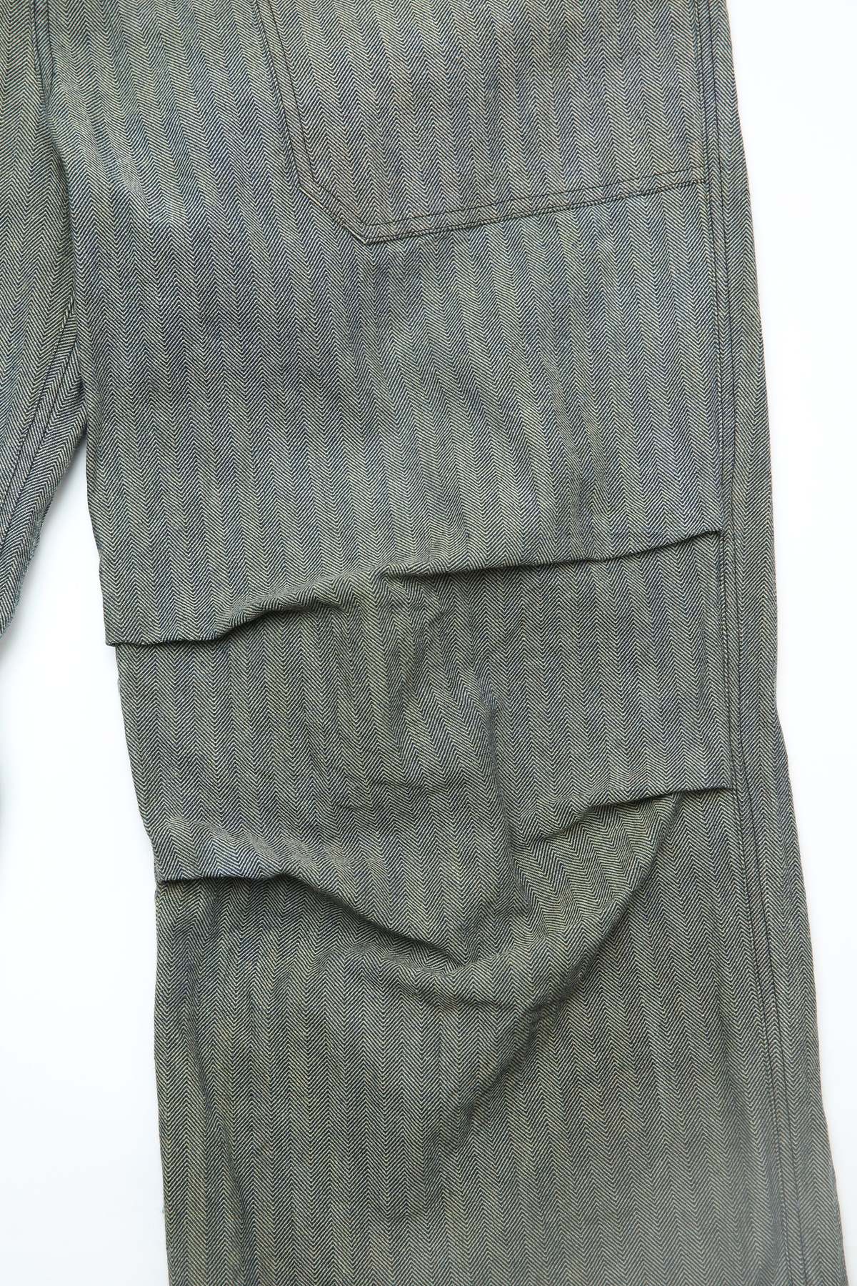 CHALK.PRESS Herringbone Utility Brew Cargo Pants - Black | Garmentory