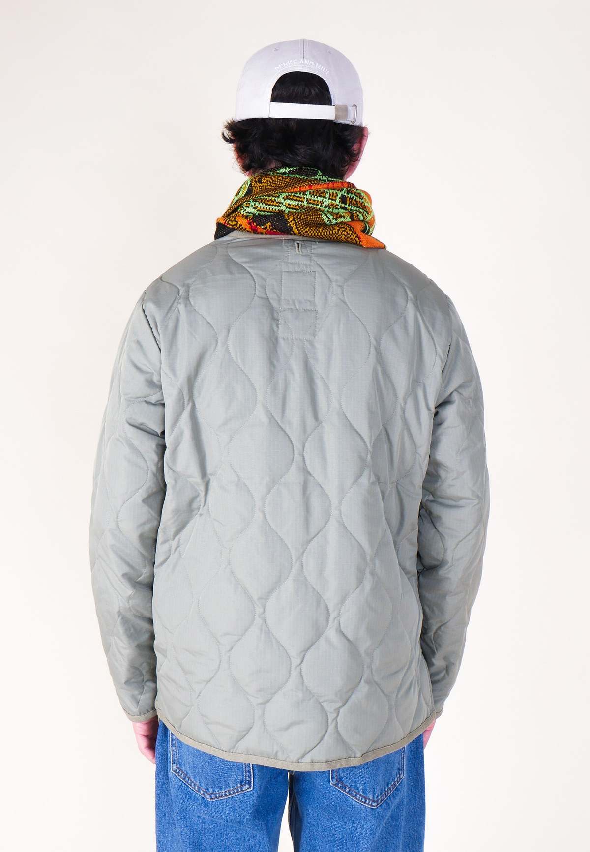 TAION Military Zip V Neck Down Jacket - Sage Green | Garmentory
