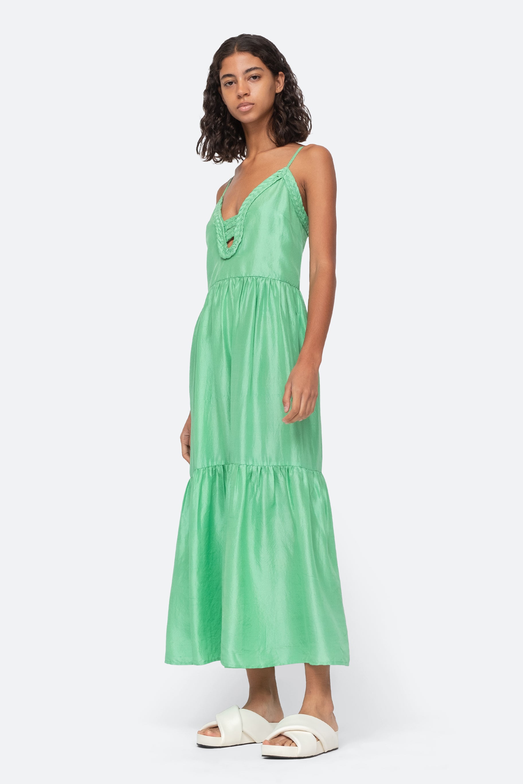 Sea NY Kyle Slip Dress - Lime | Garmentory