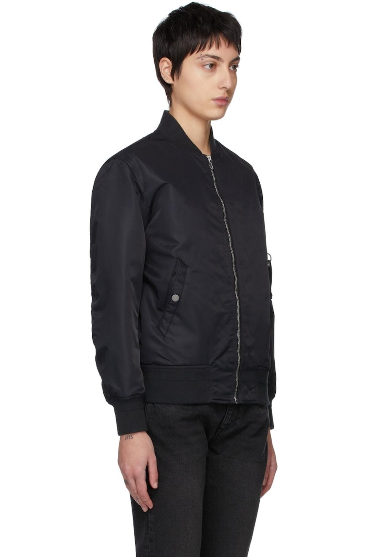 rag & bone Black Archetype Recycled Manston Bomber | Garmentory