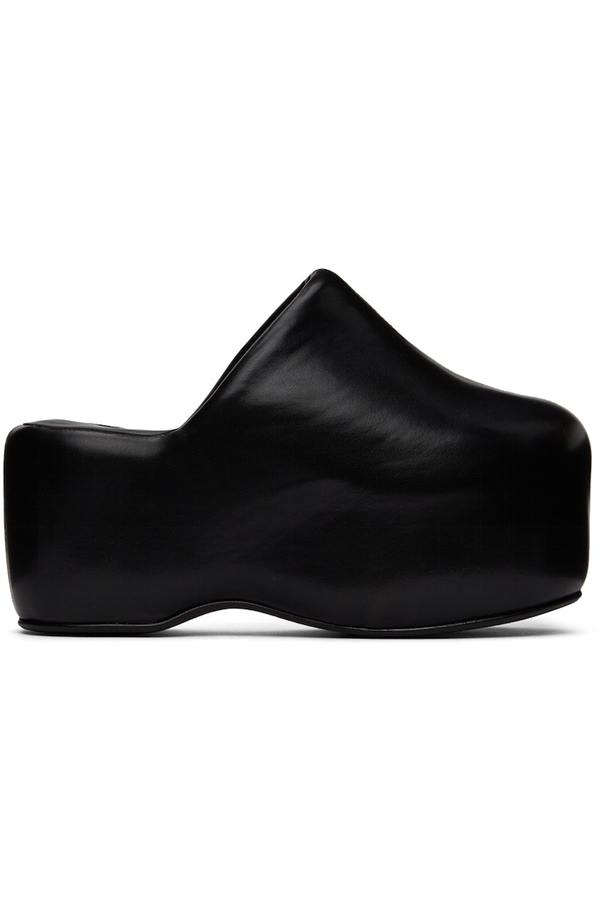 Simon Miller Black Vegan Platform Bubble Clogs | Garmentory