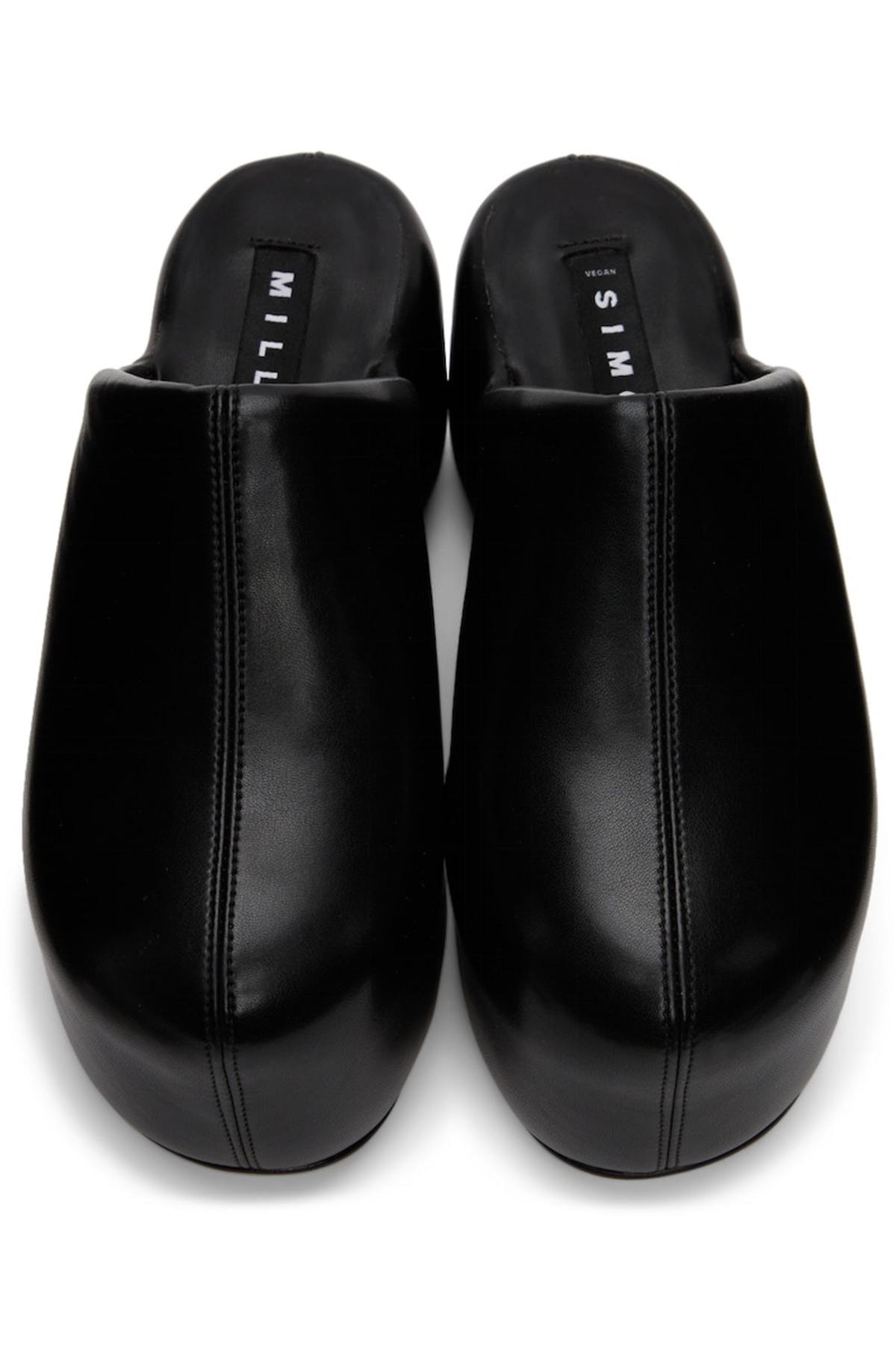 Simon Miller Black Vegan Platform Bubble Clogs | Garmentory