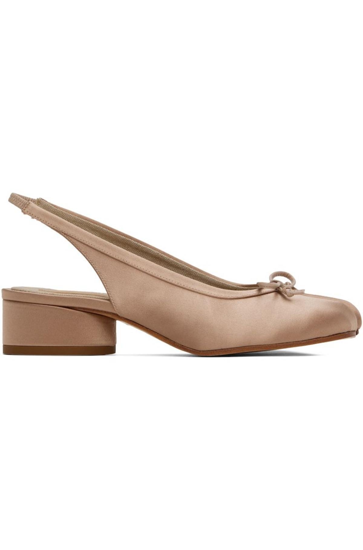 Maison Margiela Pink Tabi Slingback Heels | Garmentory