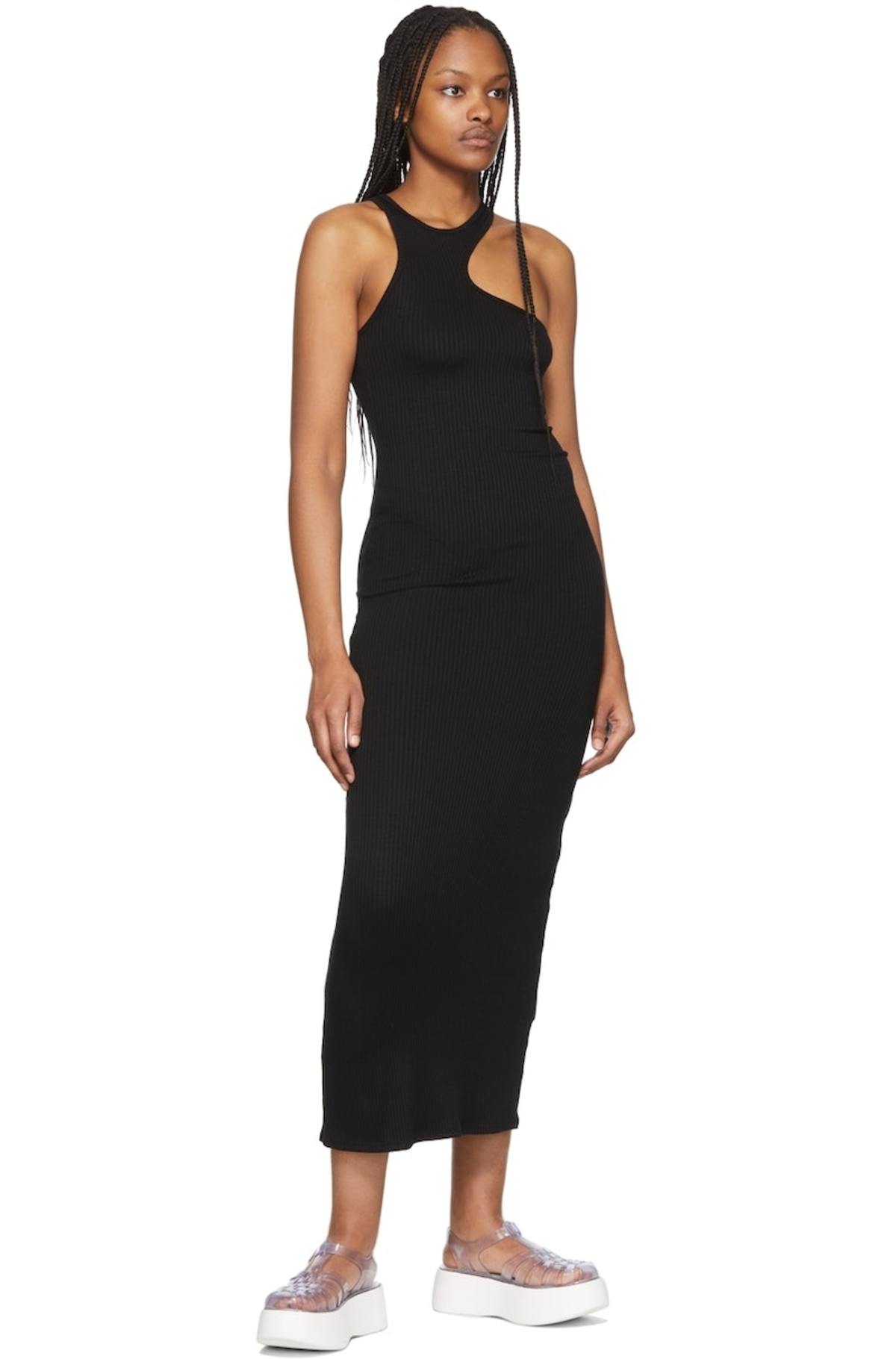 Simon Miller Black Fine Rib Mawga Dress | Garmentory