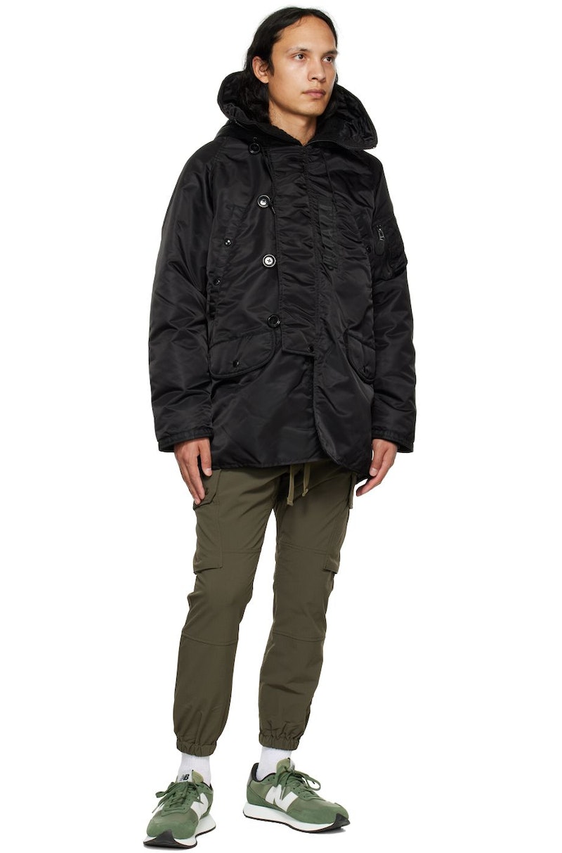Beams Plus MIL Type N-3B Down Jacket - Black | Garmentory