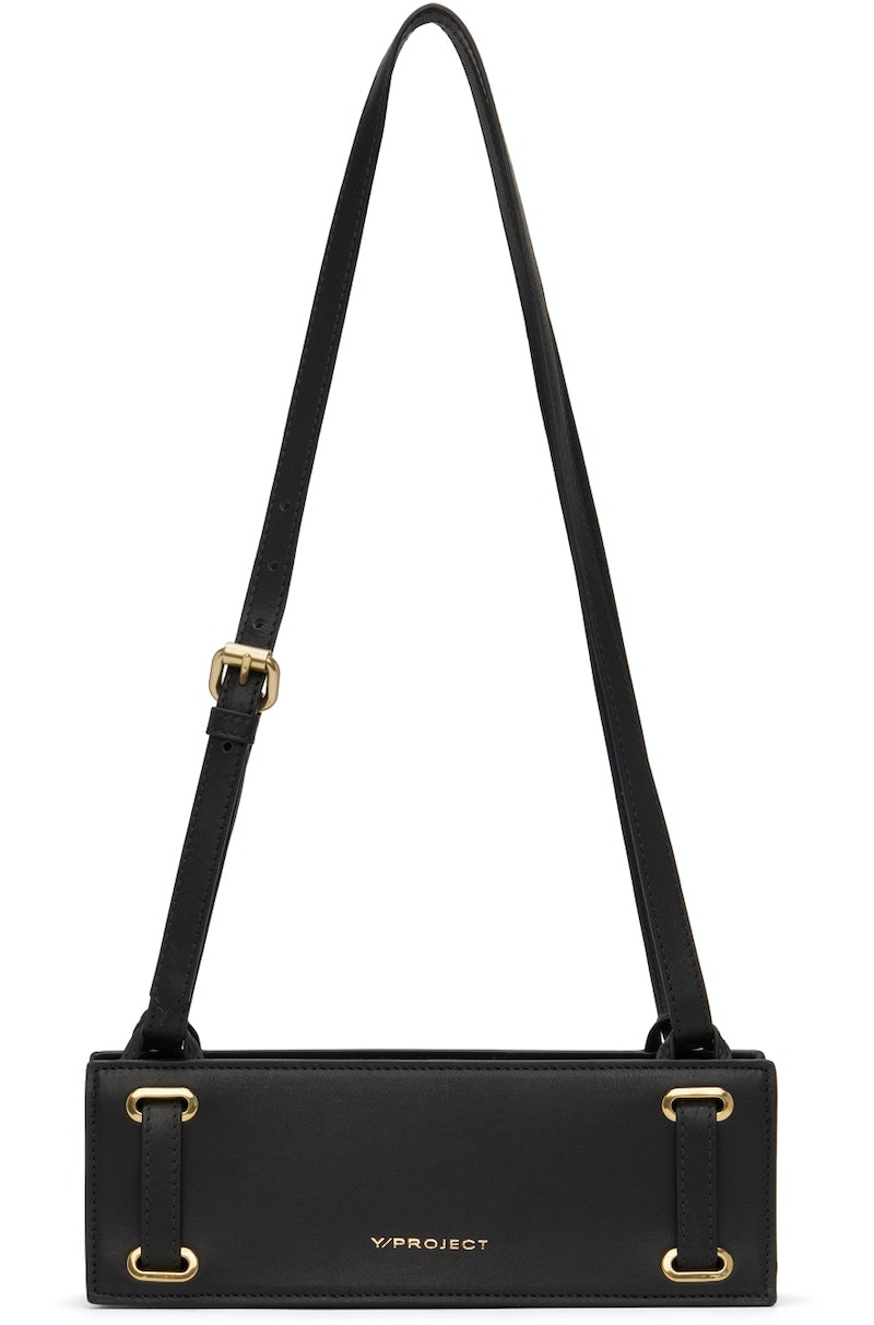 Y/Project Mini Accordion Baguette Bag - Black | Garmentory