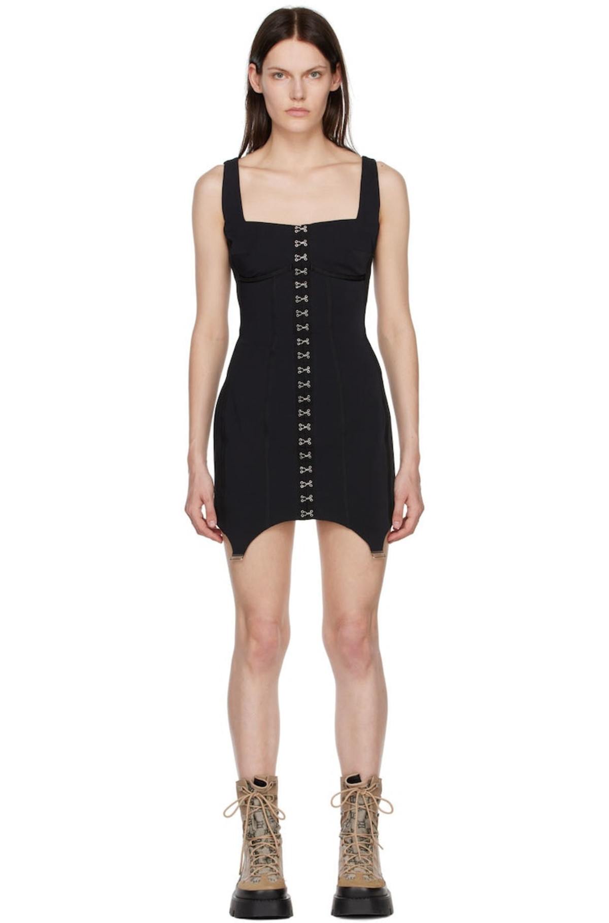 MISBHV Nylon Mini Dress - Black | Garmentory