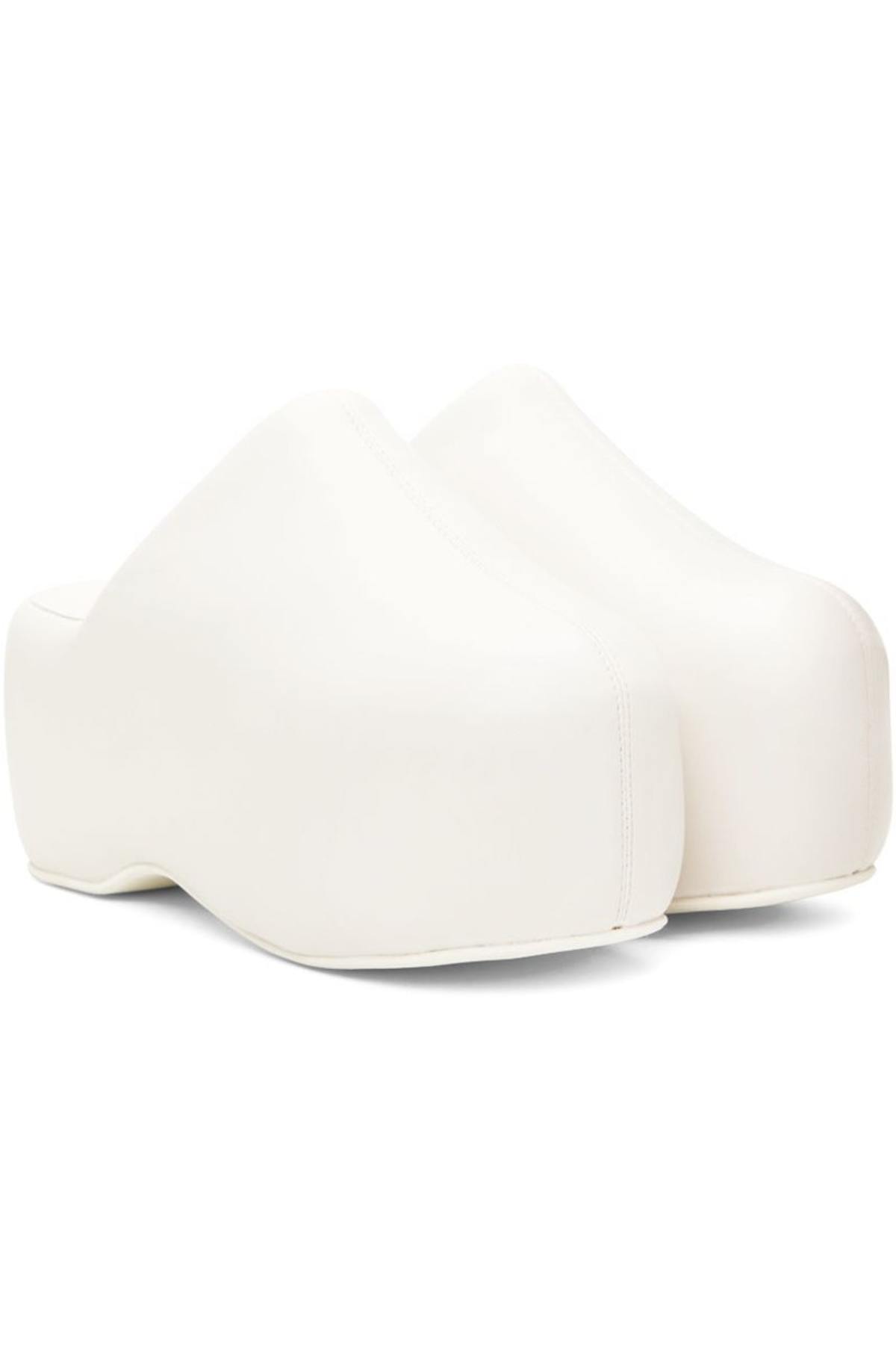 Simon Miller Bubble Platform Clogs - White | Garmentory