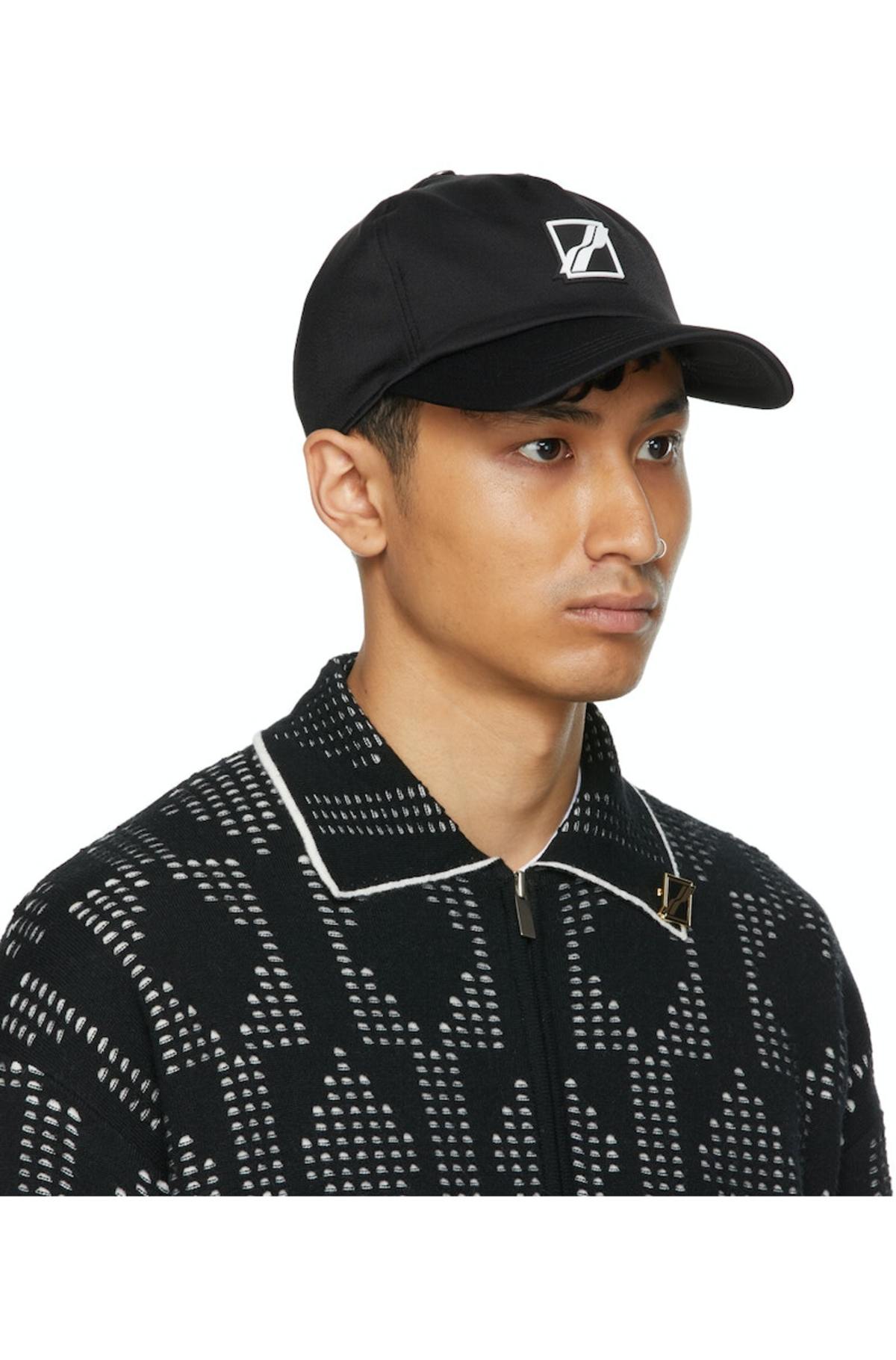 We11done Basic Logo Cap - Black | Garmentory