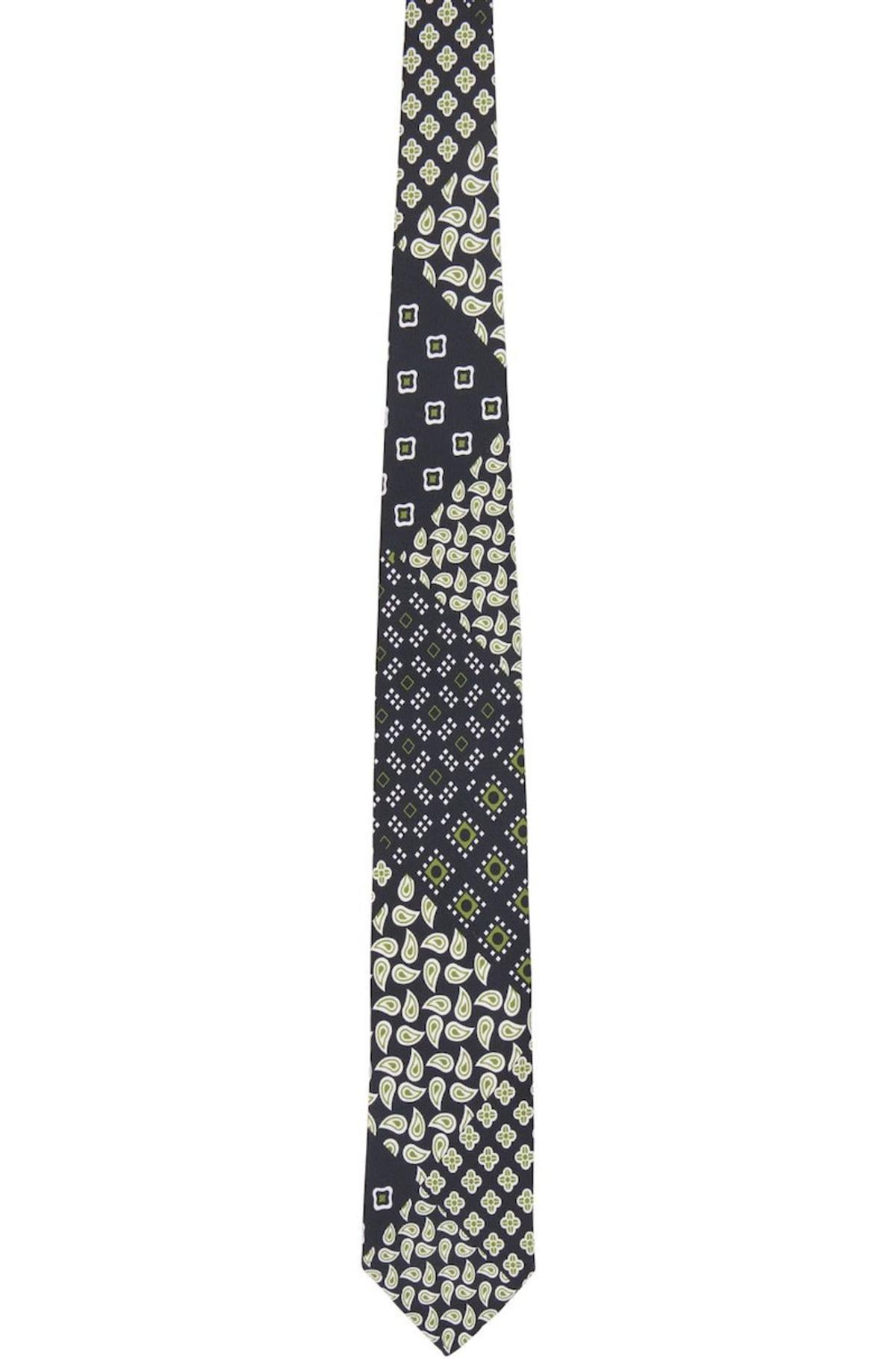 Beams Plus Embroidered Tie - Black | Garmentory