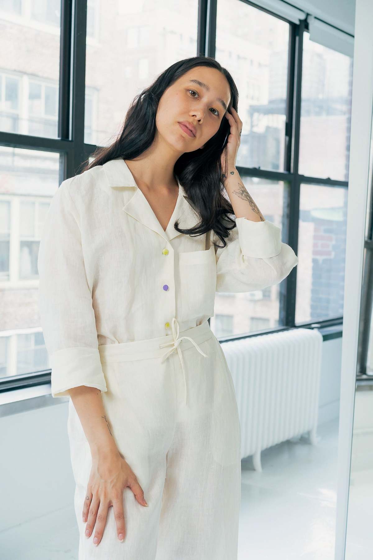 RUJUTA SHETH Margot Top - Bone | Garmentory