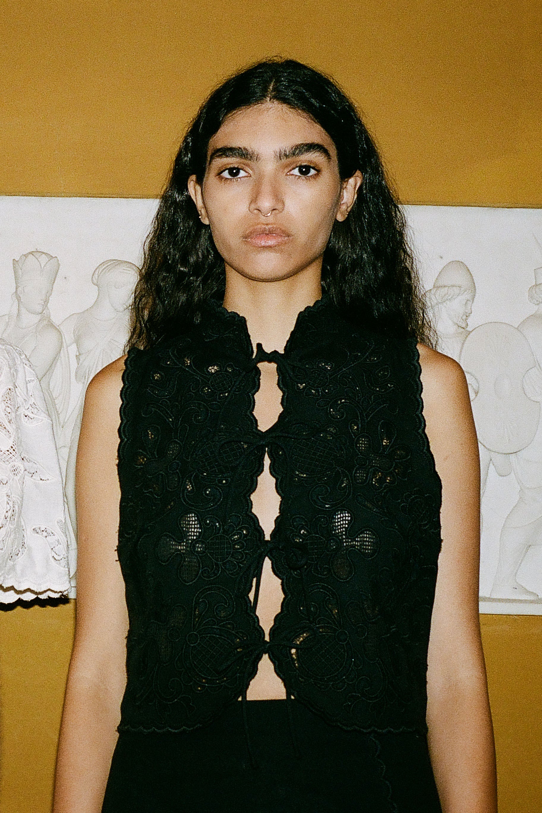 Sea NY Baylin Vest - Black/Cream | Garmentory