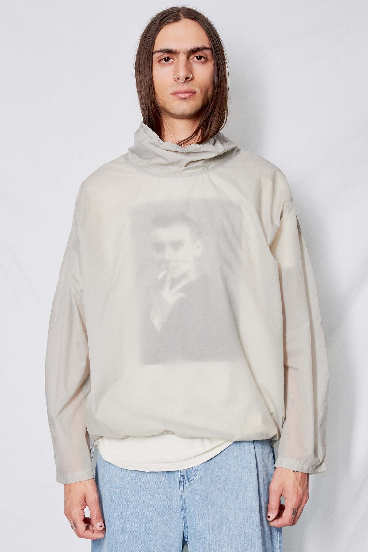 Amomento Popup Sheer Ripstop String Anorak - Grey | Garmentory