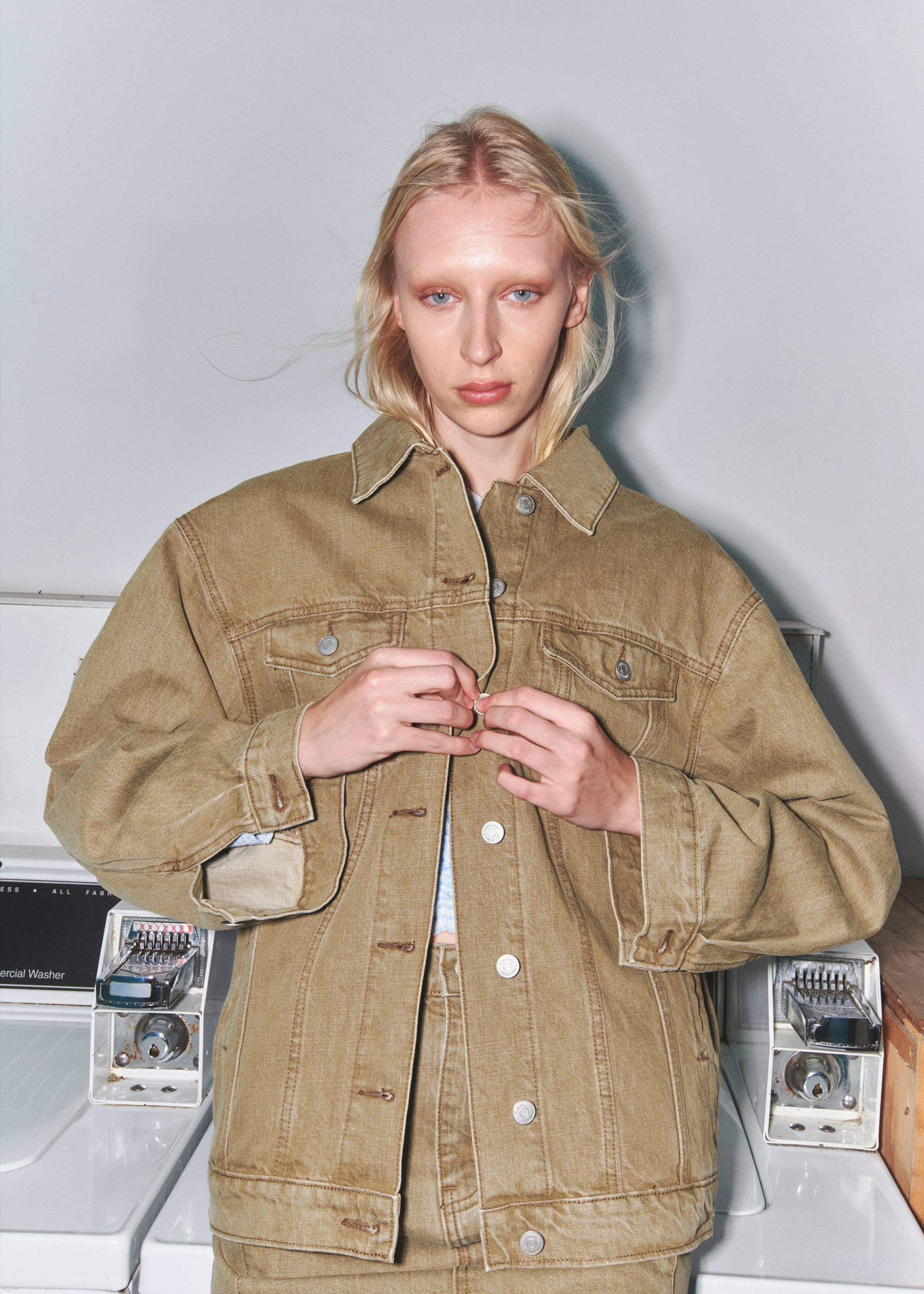 permanent vacation Homage Longline Jacket - Khaki | Garmentory