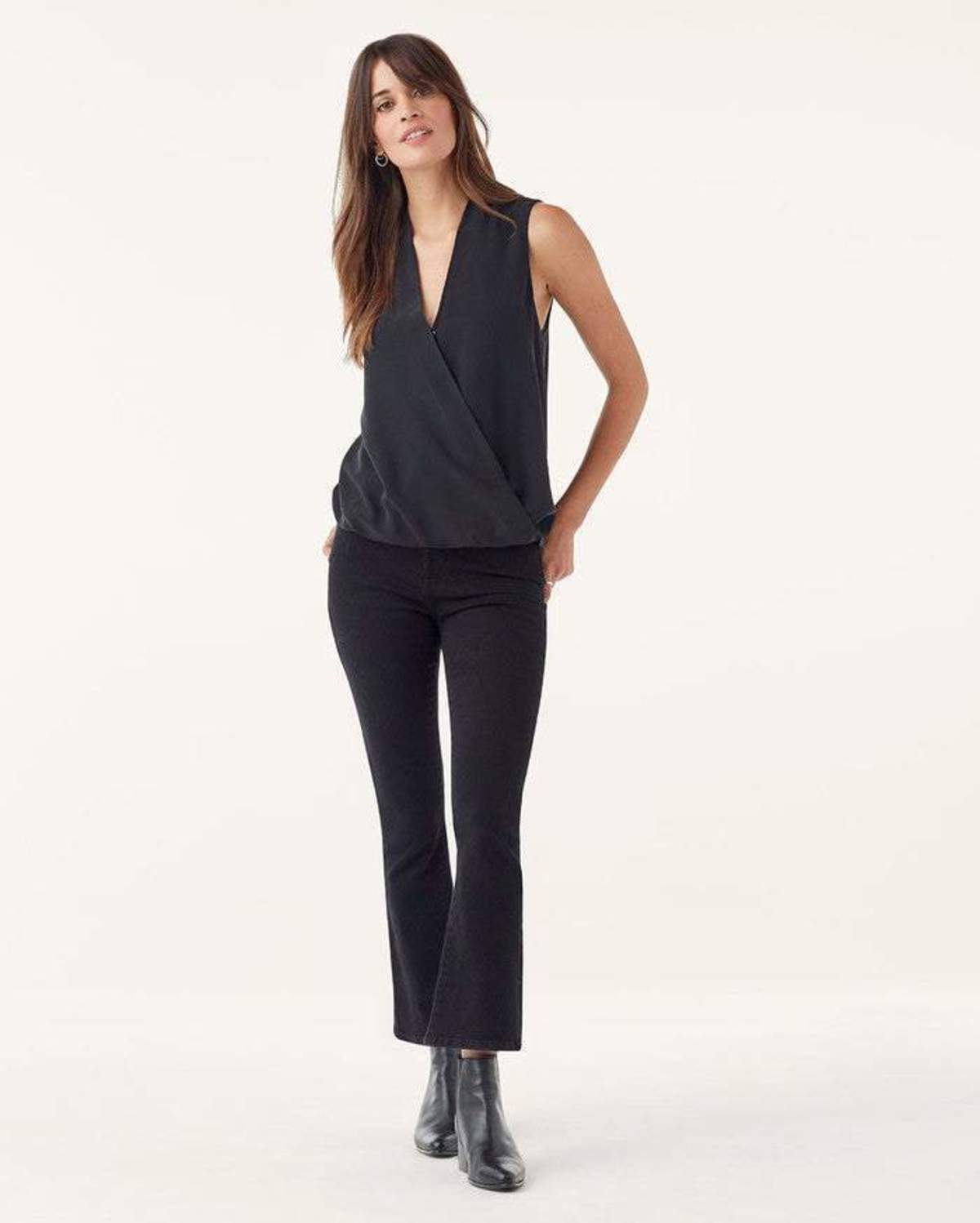 Splendid - Summit Silk Tank - Black | Garmentory