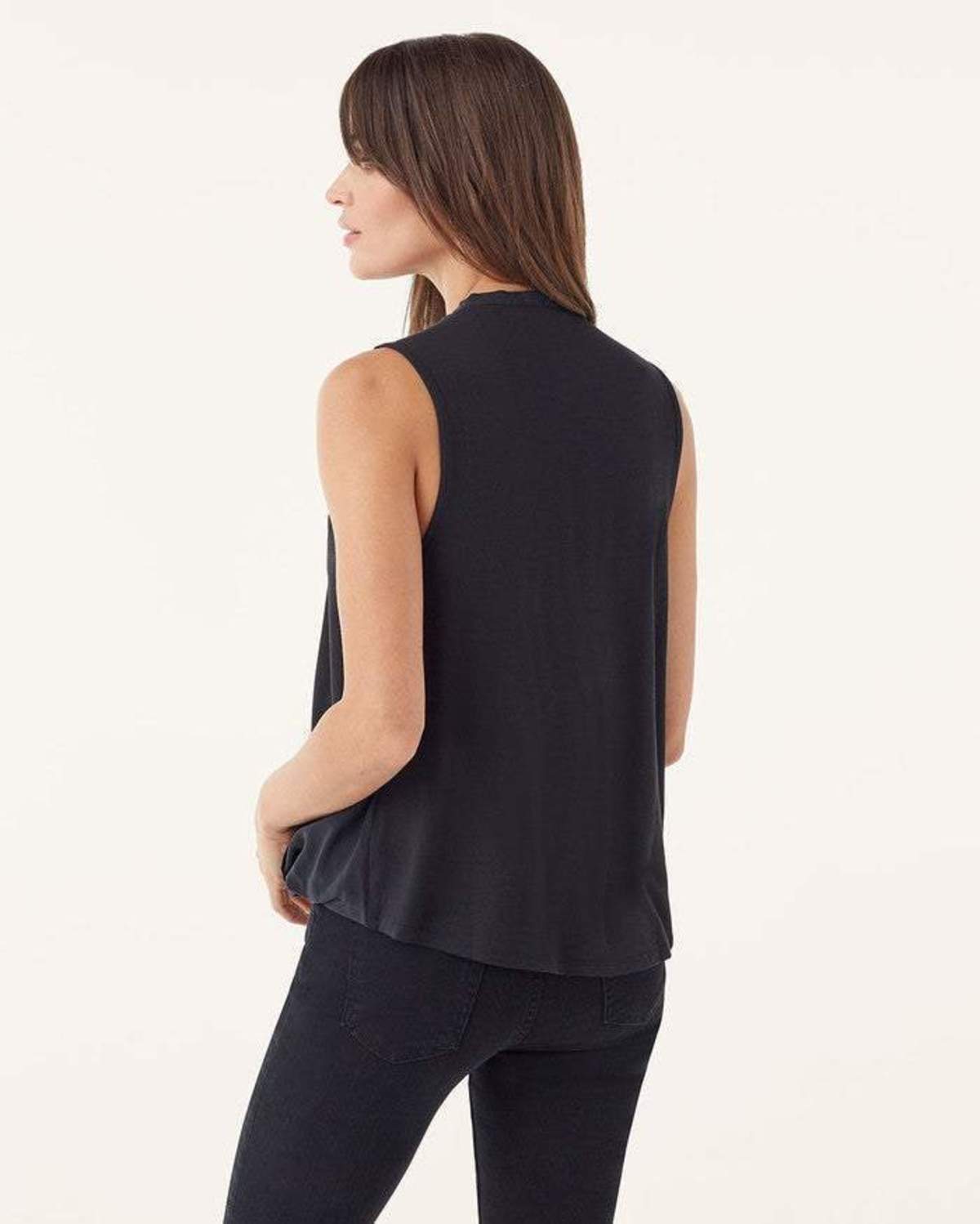 Splendid - Summit Silk Tank - Black | Garmentory