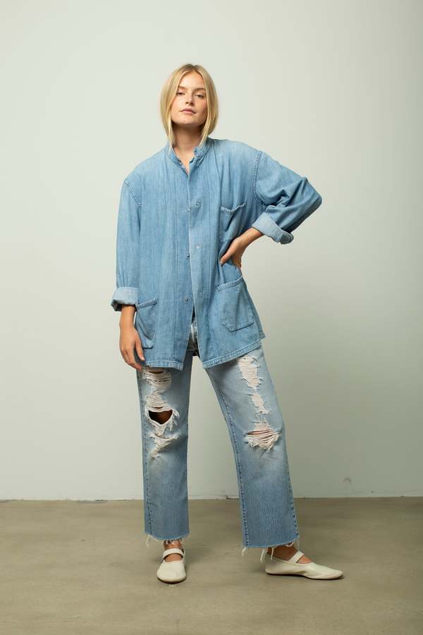 Selvedge Denim Chore Coat | Garmentory