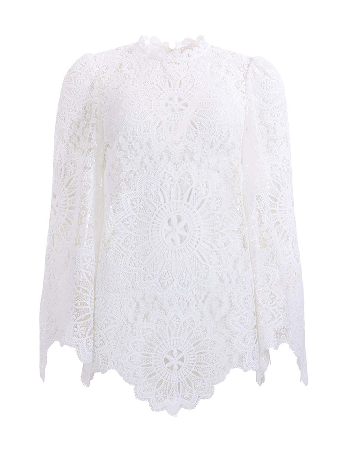 Zimmermann Chintz Doily Lace Top - Ivory | Garmentory