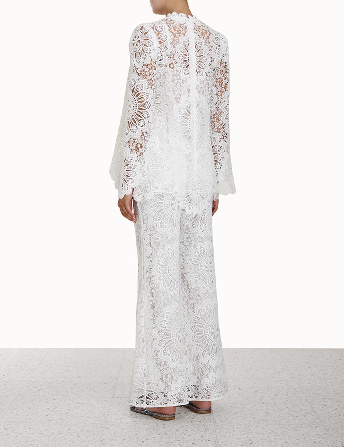 Zimmermann Chintz Doily Lace Top - Ivory | Garmentory