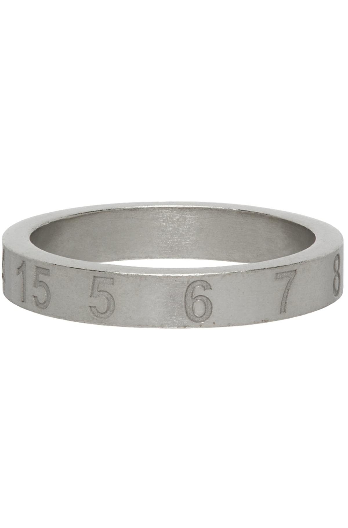Maison Margiela Small Numbers Ring - Silver | Garmentory