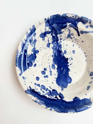Il Buco Splatterware Pasta Dish - Blue | Garmentory