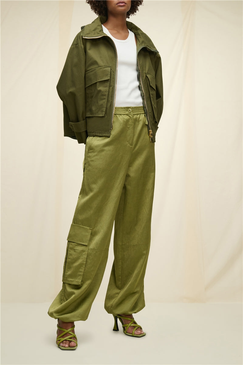 Dorothee Schumacher Adventurous Movement Jacket - Khaki | Garmentory