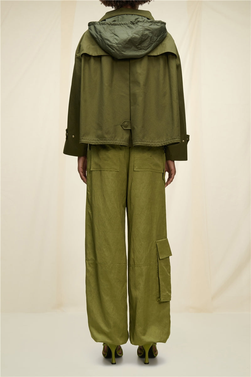 Dorothee Schumacher Adventurous Movement Jacket - Khaki | Garmentory