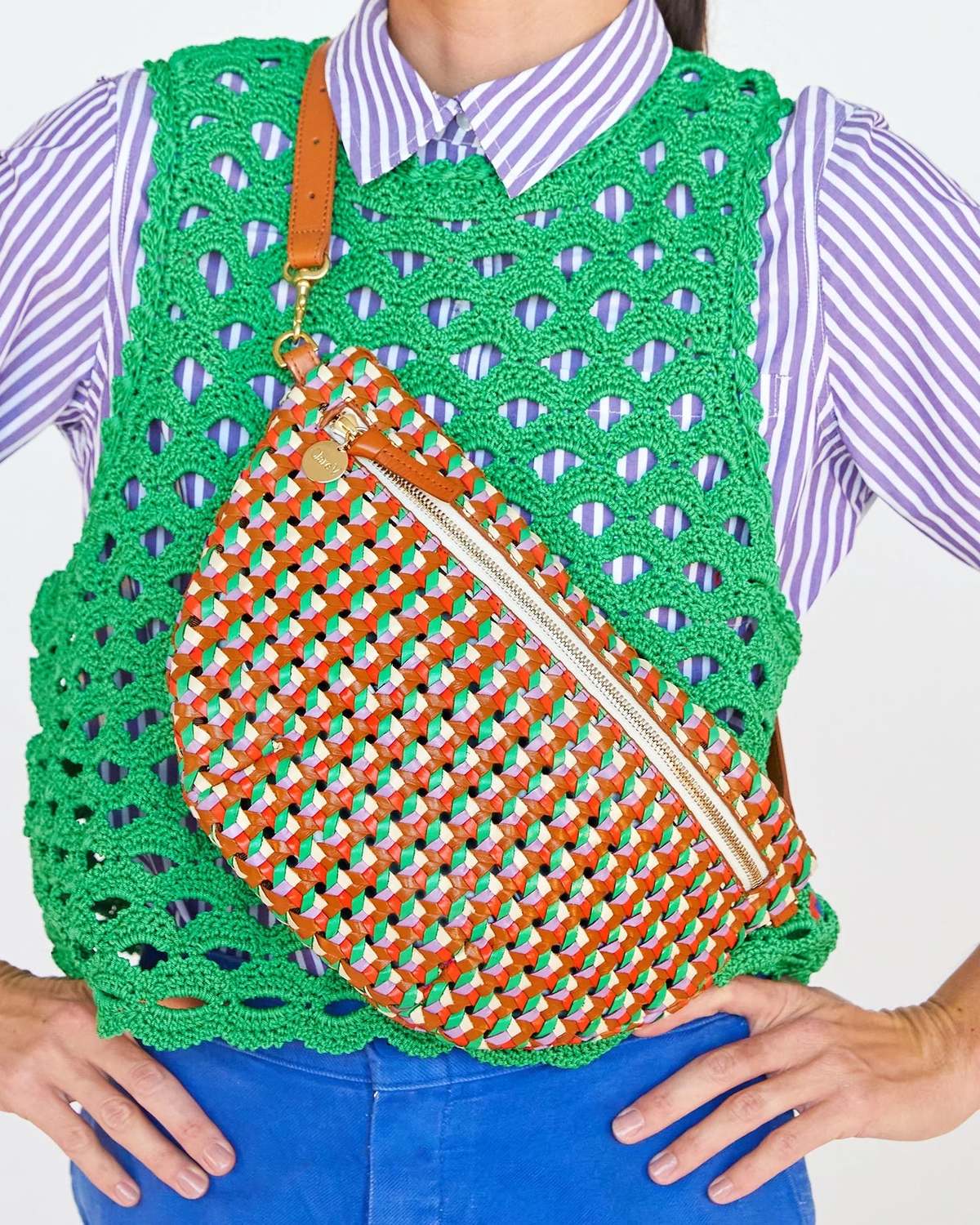 Clare V. Grande Fanny - Multi Mercado Rattan | Garmentory