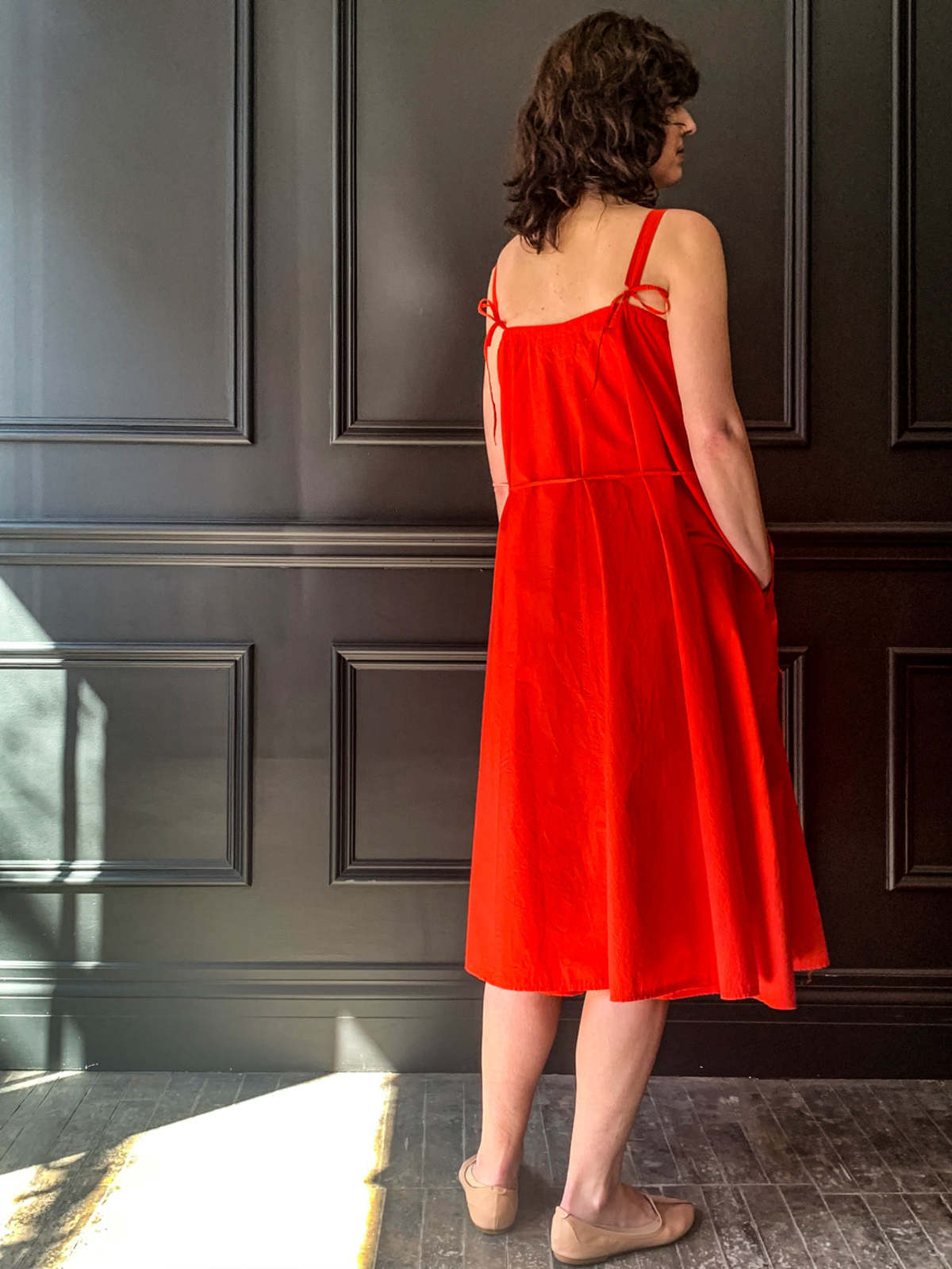 MANUELLE GUIBAL - Robe Bretelle Dress Uba - Crazy Red | Garmentory