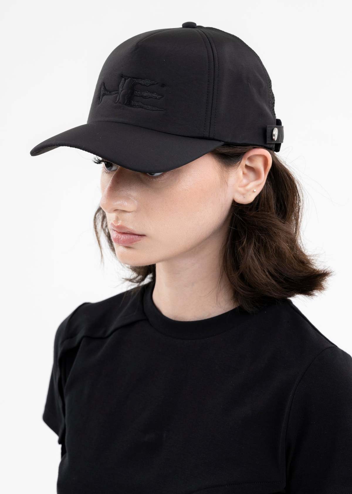 Heliot Emil CYCLONE TRUCKER CAP - BLACK | Garmentory