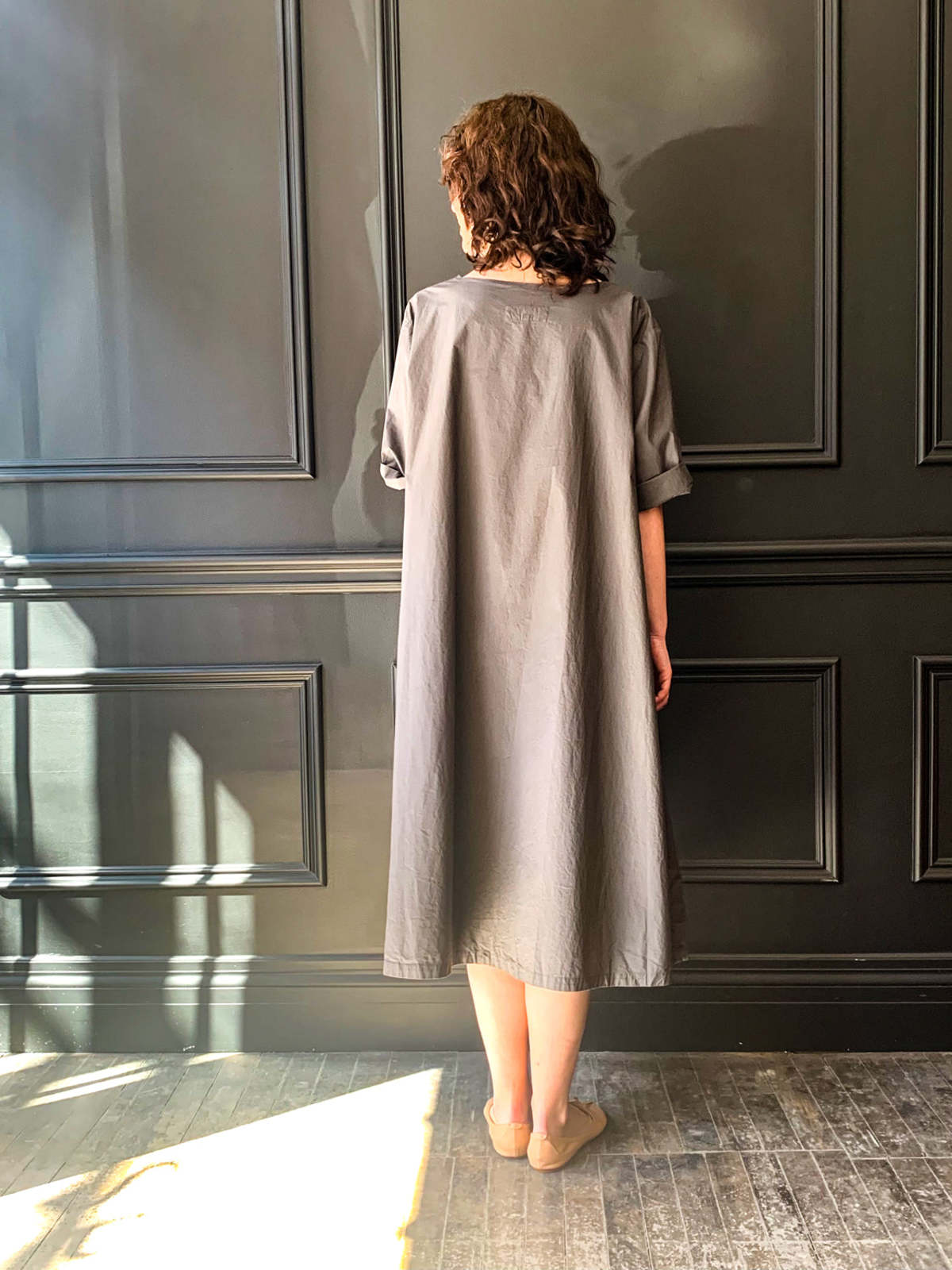 MANUELLE GUIBAL - Robe 3-4 Bia - Bitume Grey | Garmentory