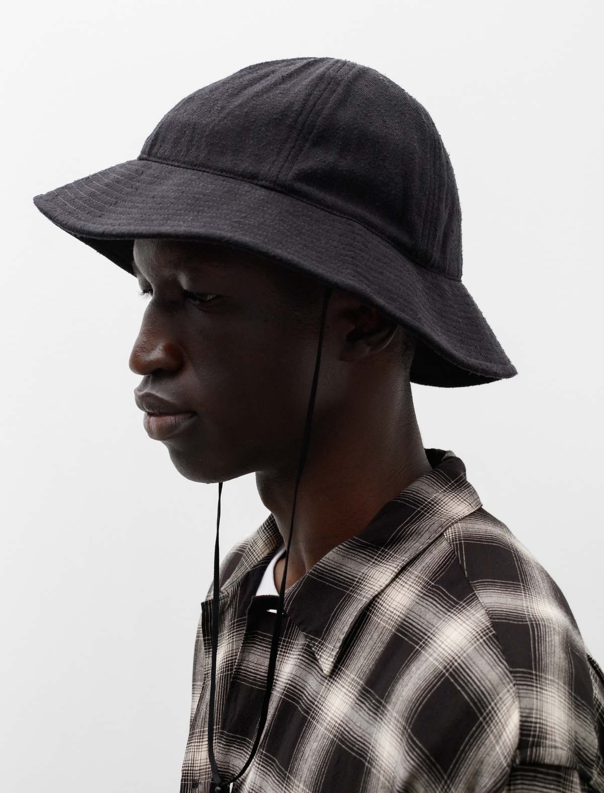 Comoli Mens Silk Nep Hat - Black | Garmentory