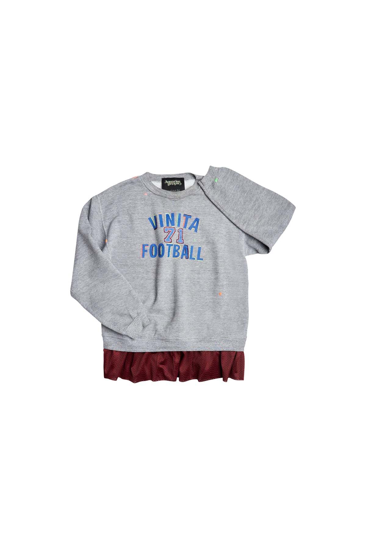 Aquarius Cocktail Ziggy Vinita Football Sweatshirt | Garmentory