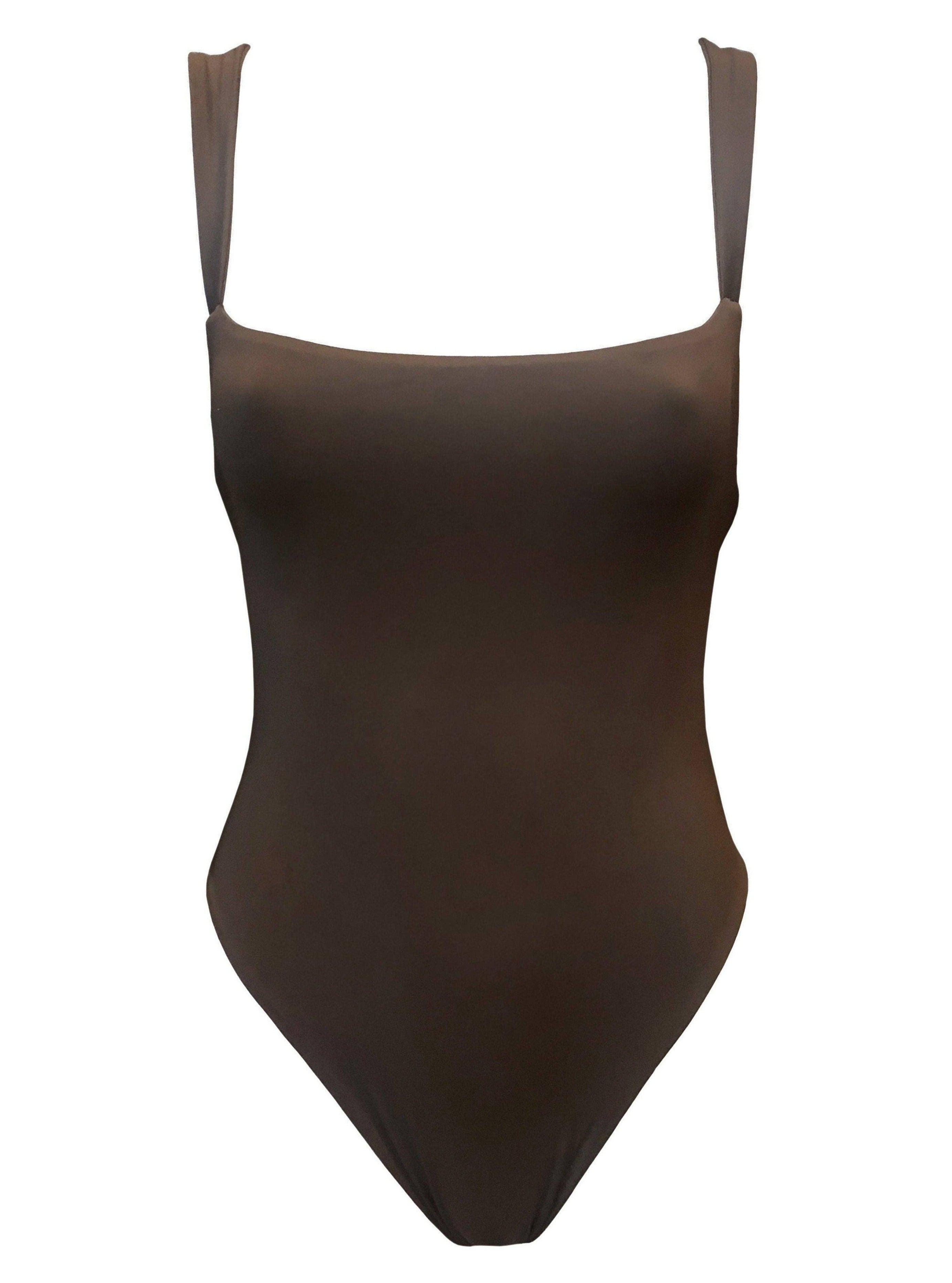 Slate Swim One Piece Swimsuit - Espresso | Garmentory