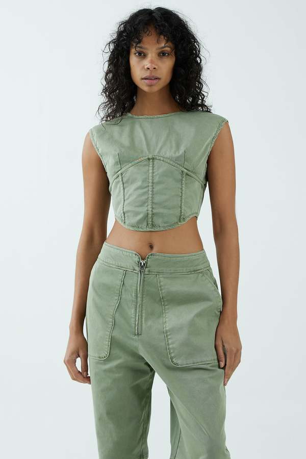 Third Form Uniform Corset Tank - Moss | Garmentory