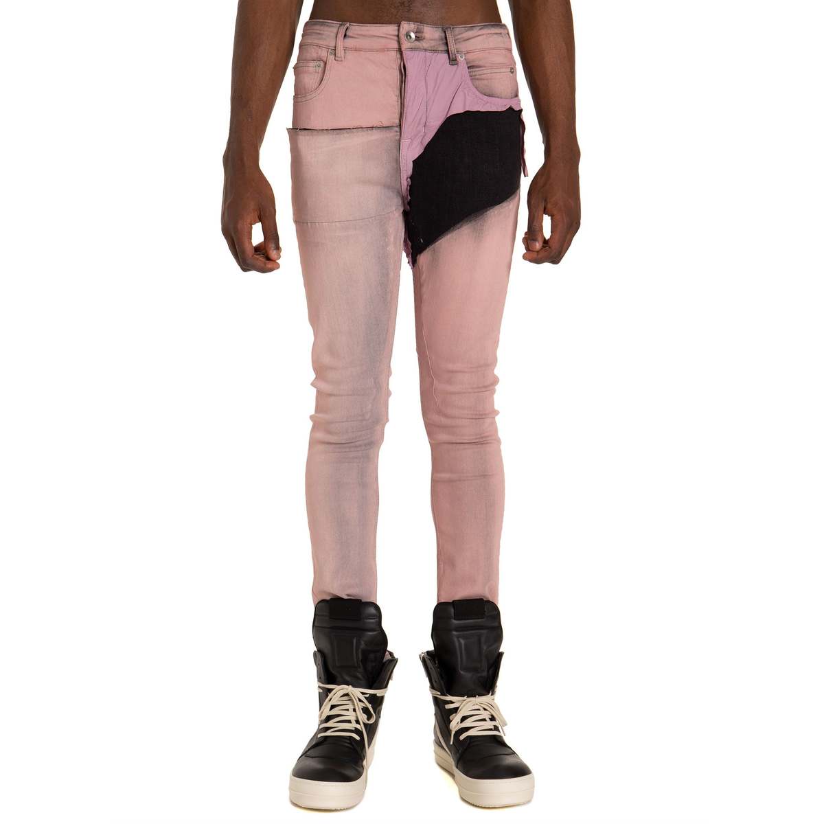 Rick Owens Detroit Cut Jeans - Faded Pink | Garmentory