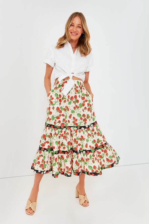 Cara Cara Chase Skirt - Wild Strawberry | Garmentory