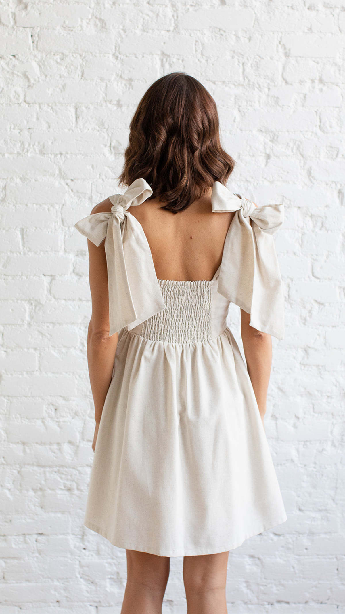 Miou Muse Logan Linen Dress - Oatmeal | Garmentory