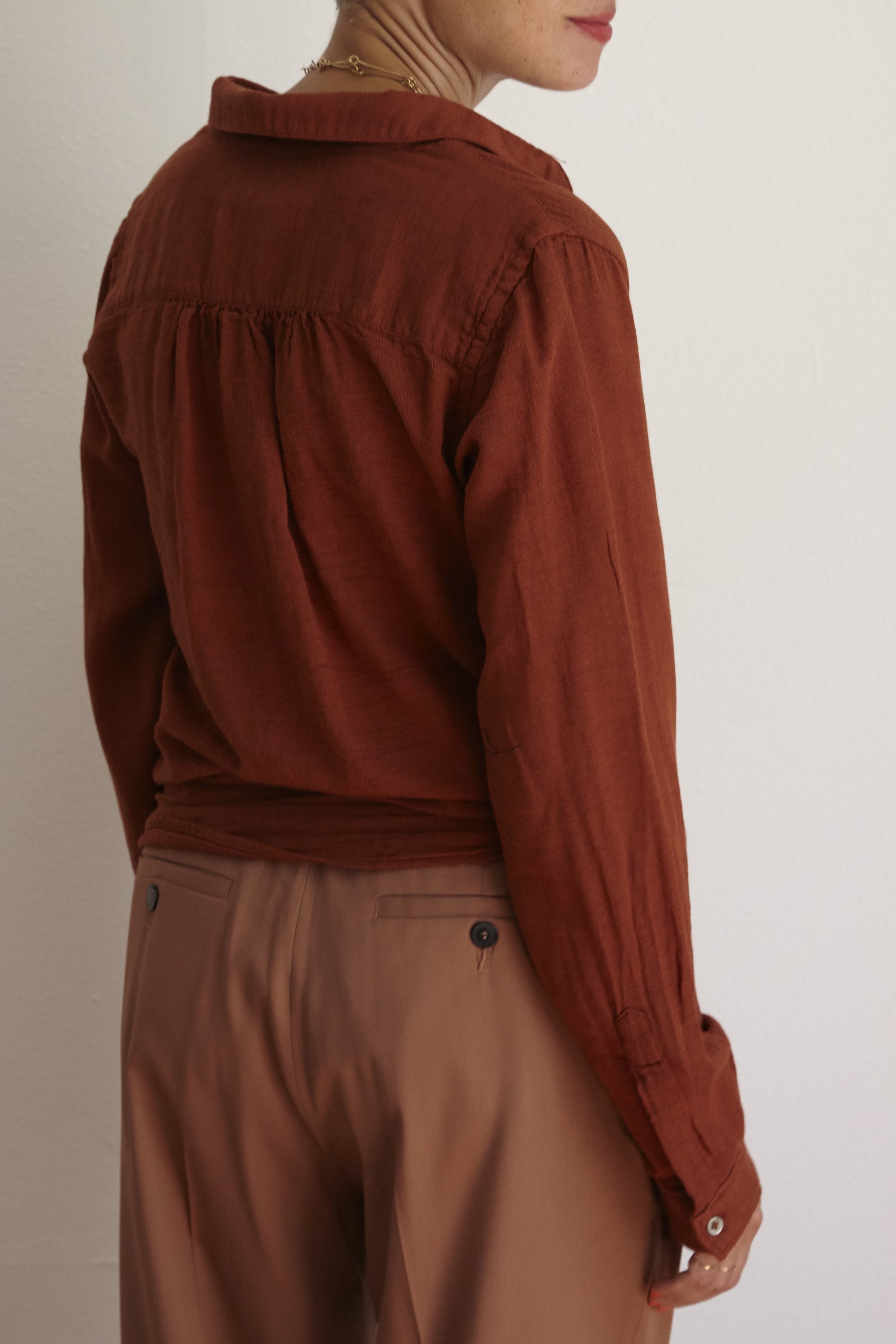 Pomandere Cross Over Shirt | Garmentory